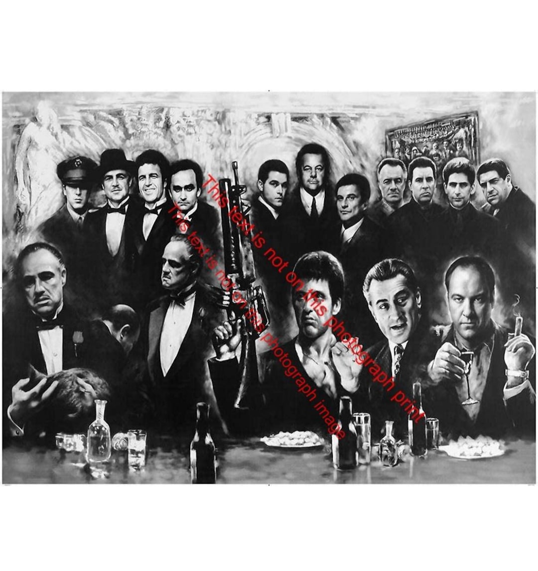 Gangster Collage Mafia TV Movie the Godfather Sopranos Goodfellas ...