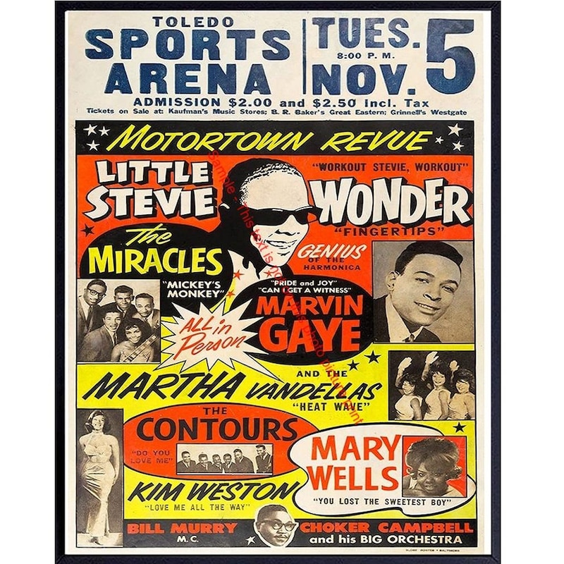 60s Concert Poster - Etsy