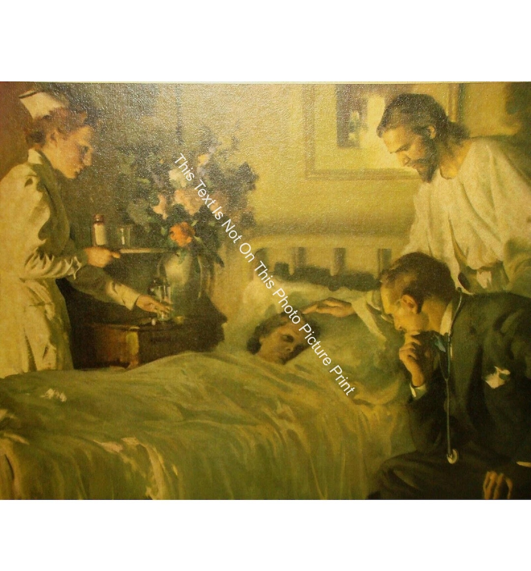 Jesus the Healer With Doctor and Nurse in Hospital, Real Jesus Christ ...