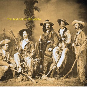 Wild Bill Hickok Buffalo Bill Cody Texas Jack Silver Halide Vintage ...