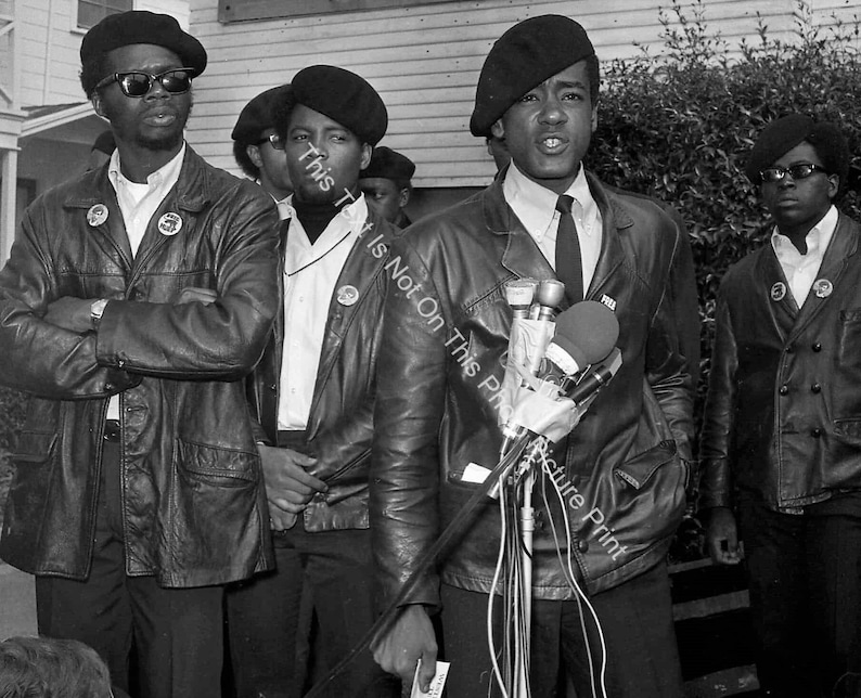 Black Panther Stokely Carmichael Black Power Rights Panthers Vintage ...