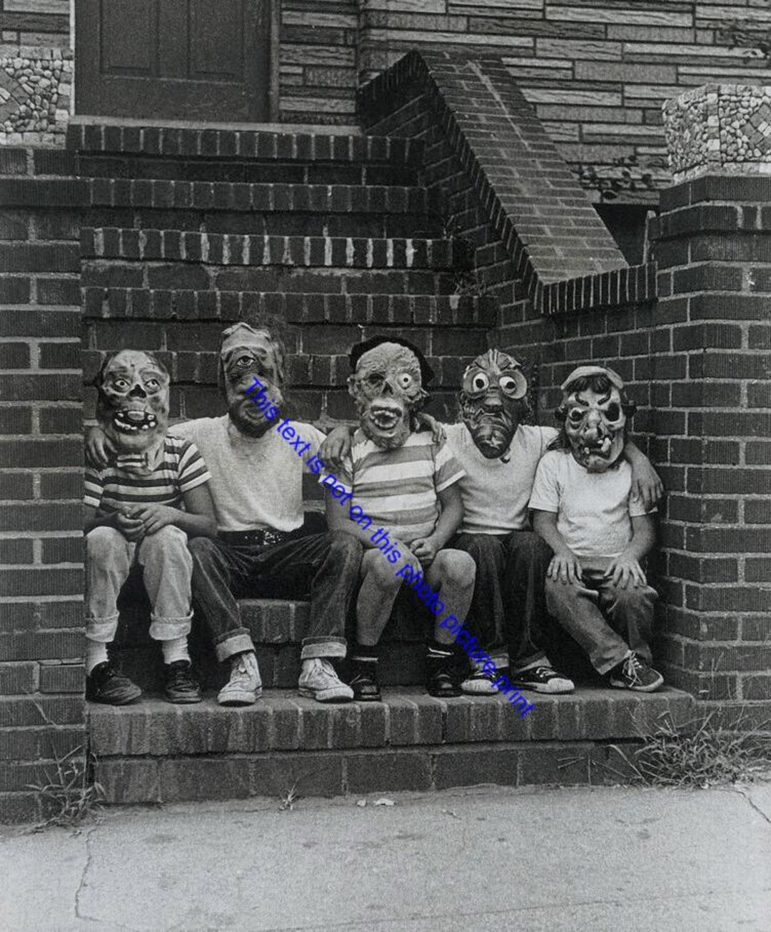 Scary Kids Horror Halloween Mask Scare Odd Vintage Photo Face Mask ...