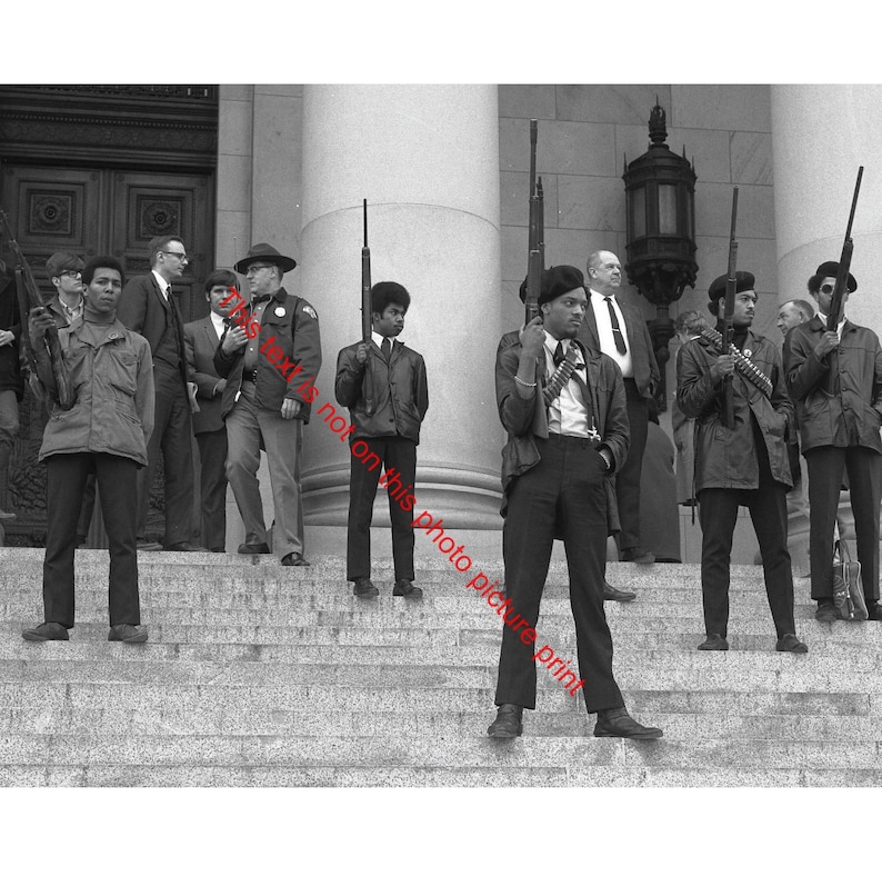 Black Panther Party March Black Power Vintage Photo Art Print Black ...