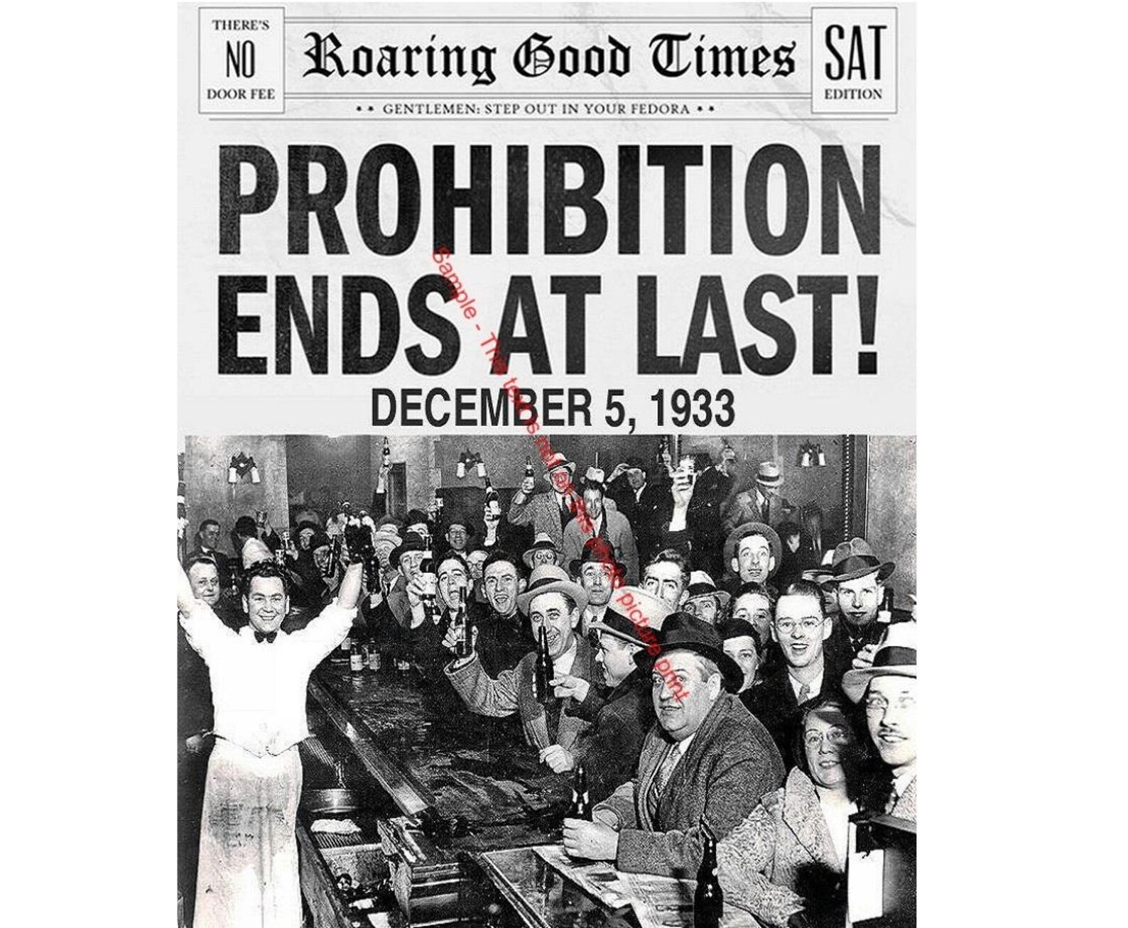Prohibition Speakeasy 1930s Bootlegger Moonshine Bar Beer Alcohol Ban ...