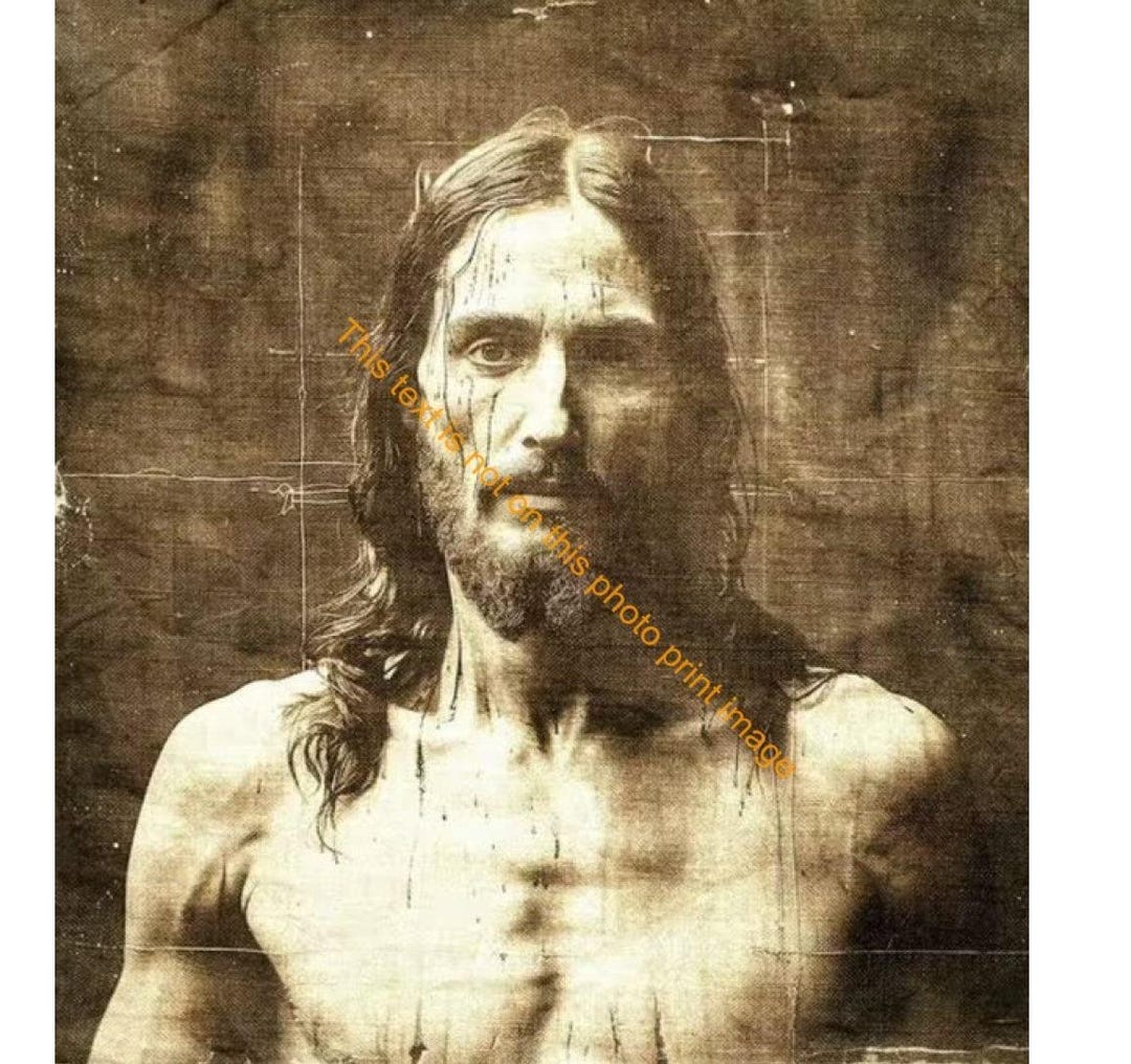 Shroud of Turin Face of Jesus Christ Portrait Shroud Christian Catholic ...