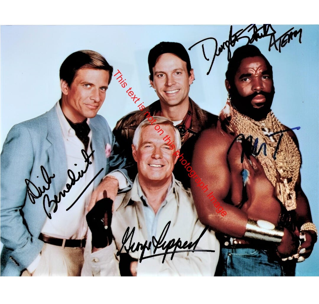 The A-team Autograph A-team Signed Photo A-team Autographed Photo Ateam ...