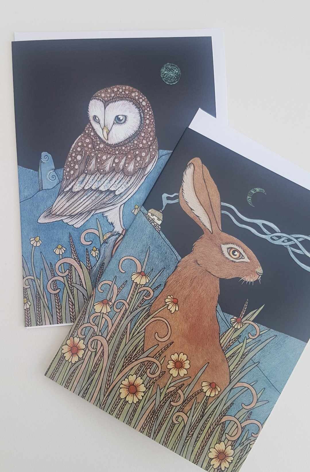 Entangled & Entwined Duo Quality Blank Art Cards - Etsy