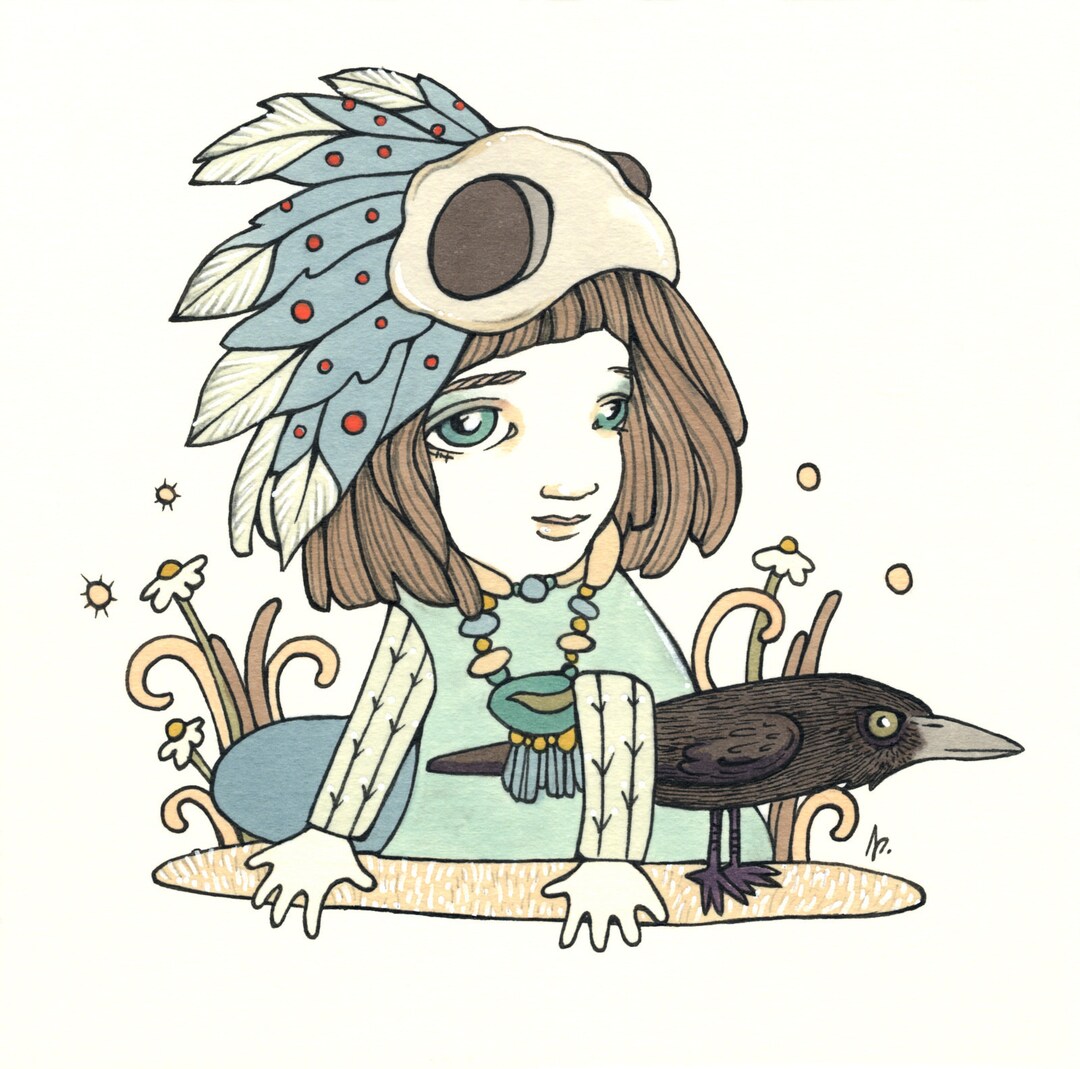 The Tricksters Original Ink Drawing on Paperboard - Etsy