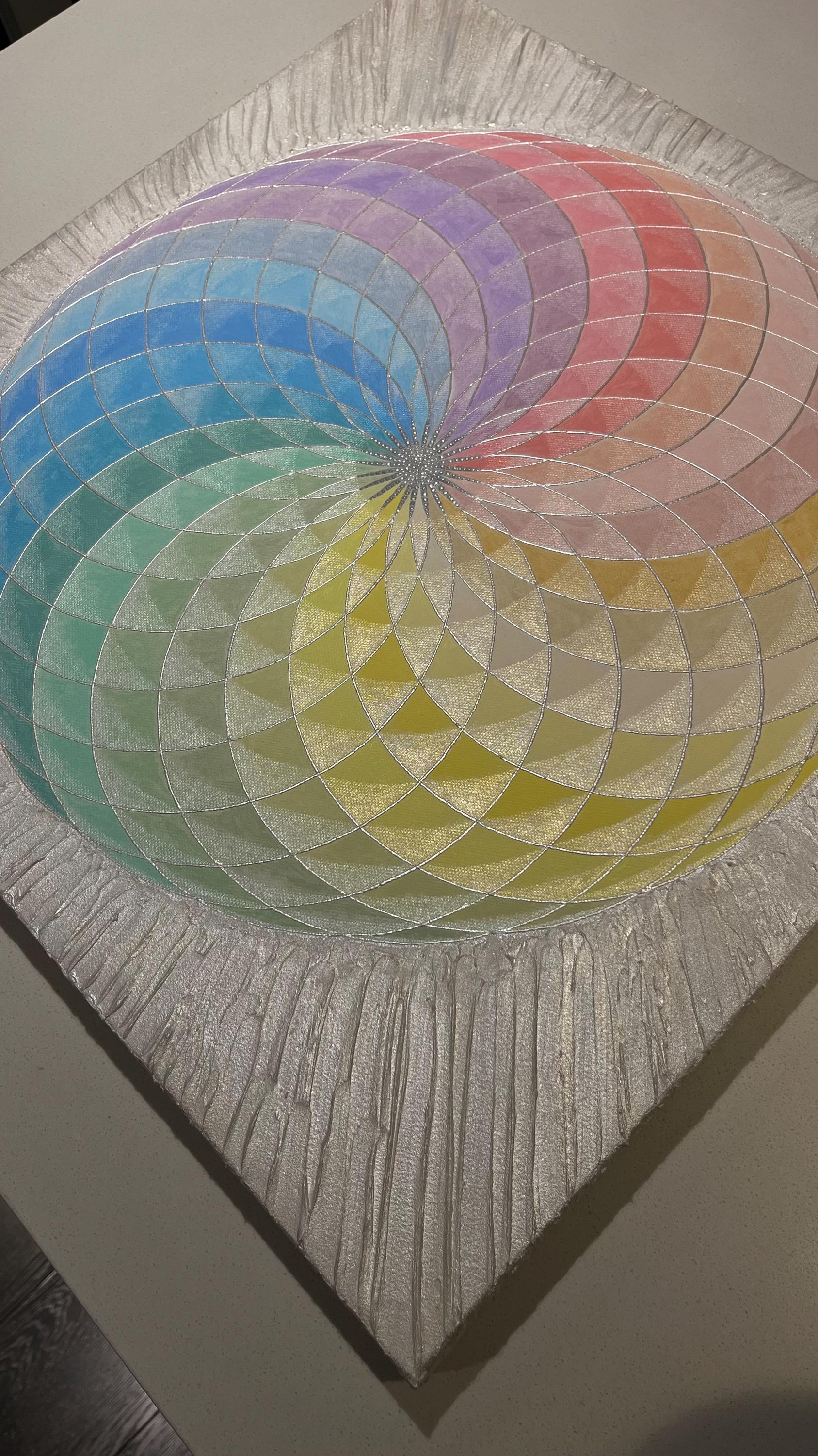 Torus Acrylic Painting Sacred Geometry Art - Etsy
