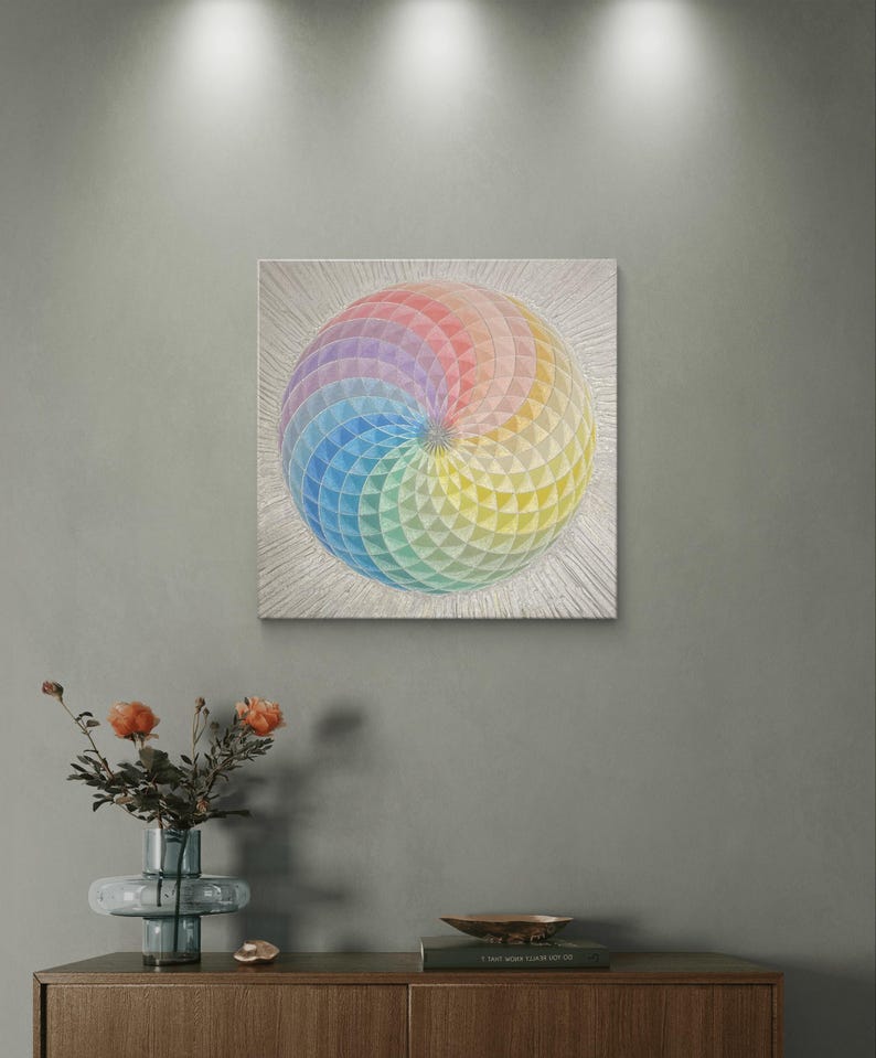 Torus Acrylic Painting Sacred Geometry Art - Etsy