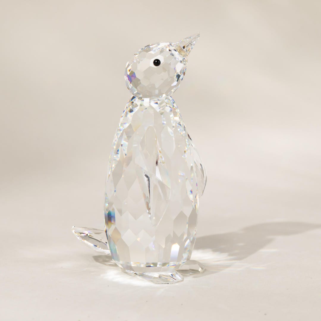 Swarovski Crystal Penguin Figurine Home Decor - Etsy
