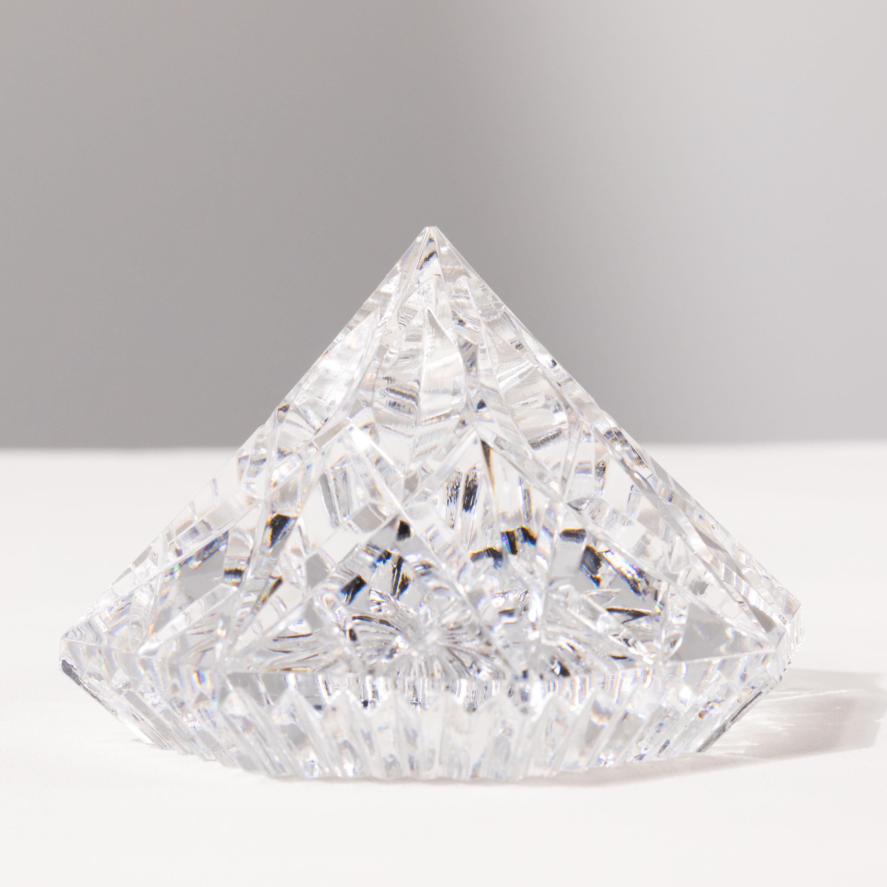 Waterford Lismore Diamond Paperweight Pyramid Home Decor Elegant ...