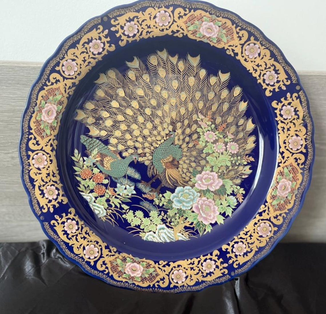 Original Large Rare 1976 Moroccan Handmade Taous Vintage Ceramic Plate ...