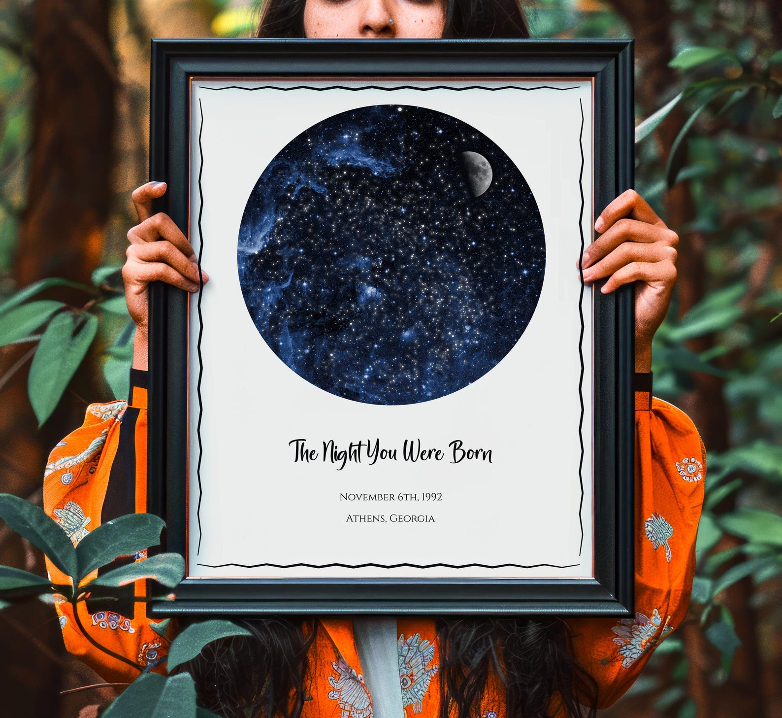 Unique Custom Star Map, Personalised Star Map, Galaxy Star Map, Wedding ...