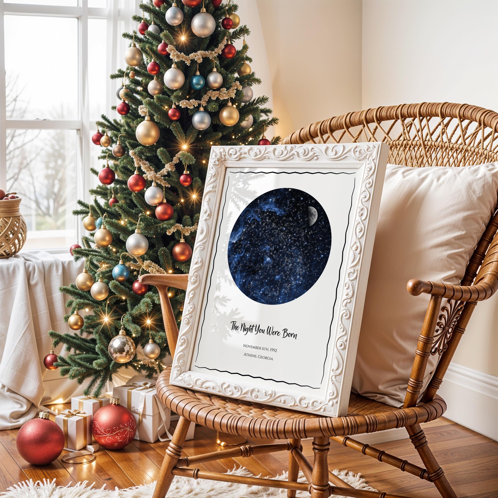 Unique Custom Star Map, Personalised Star Map, Galaxy Star Map, Wedding ...