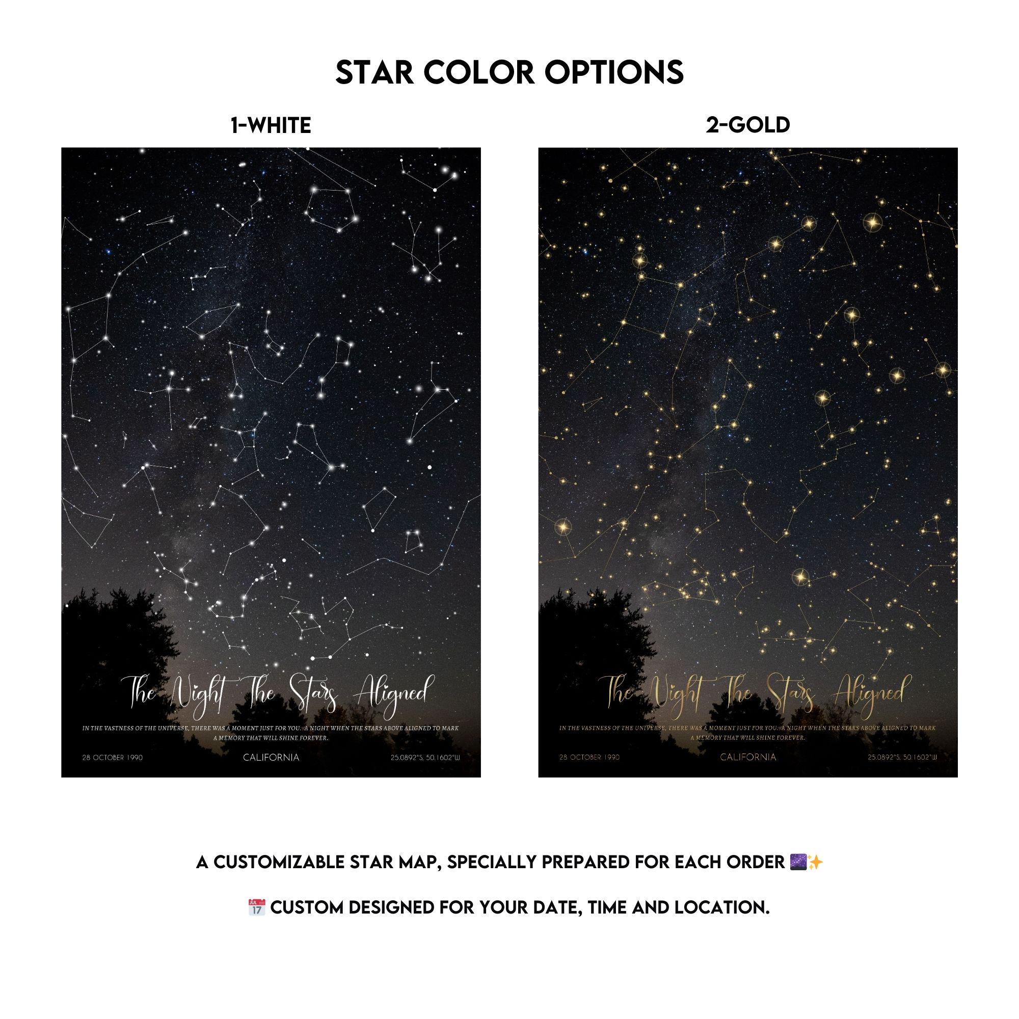 Custom Star Map Print: Personalized Night Sky Gift - Etsy