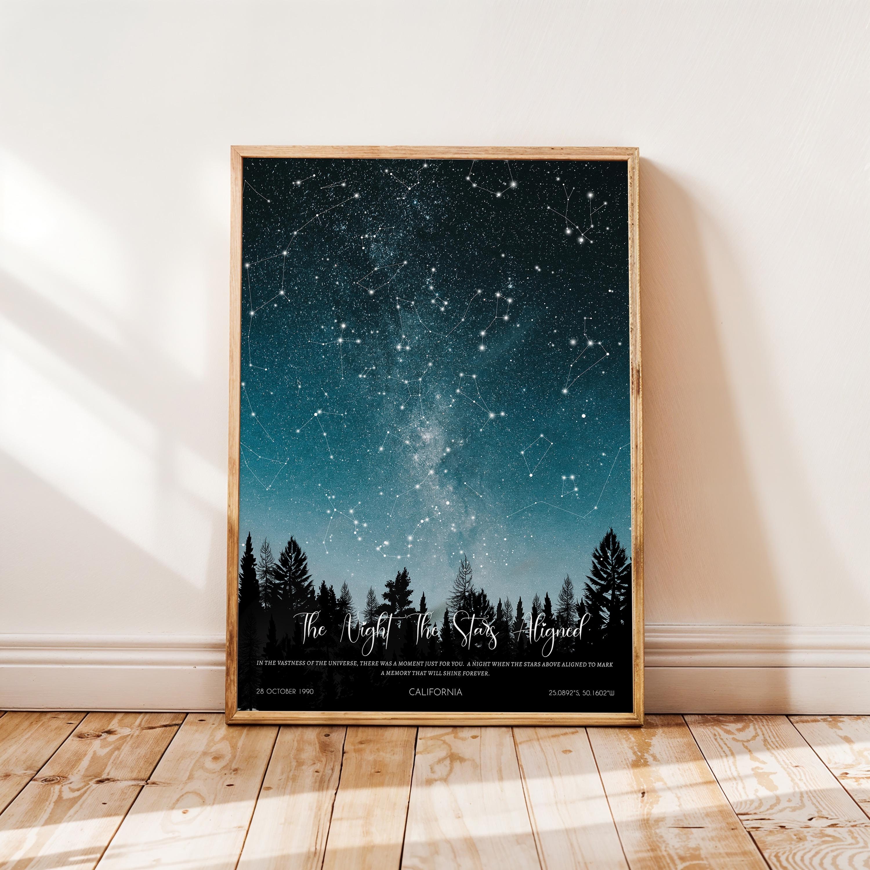 Custom Star Map Print: Personalized Night Sky Gift - Etsy