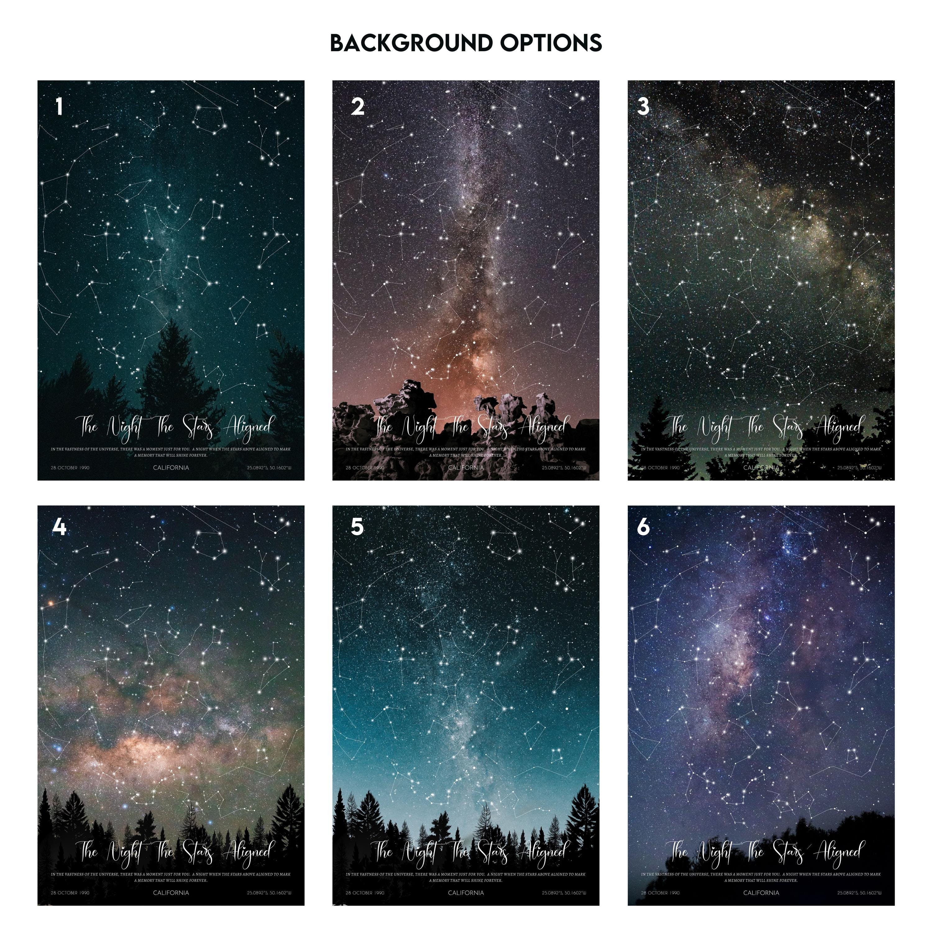 Custom Star Map Print: Personalized Night Sky Gift - Etsy