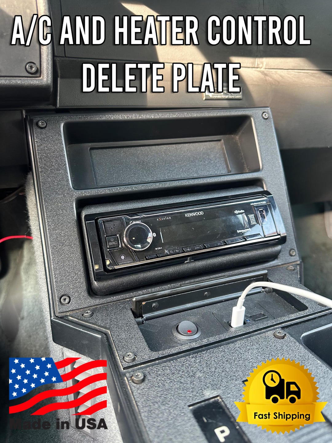 1982-1992 82-92 Firebird/camaro IROC Z28 RS A/C & Heater Control Delete ...