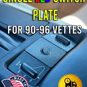 1990-1996 90-96 C4 Corvette One Single LED Switch Center Console FX3 ...