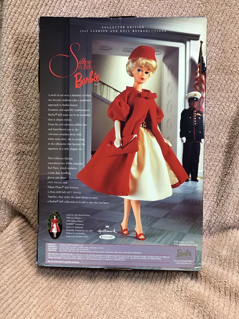 1962 Reproduction Silken Flame Barbie - Etsy
