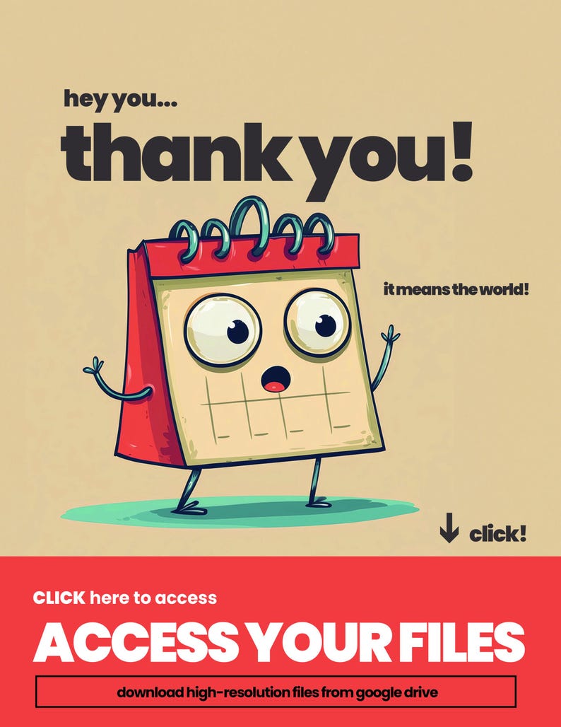 2025 Retro Stripe Printable 2025 Calendar | Fun Bold Wall Calendar ...