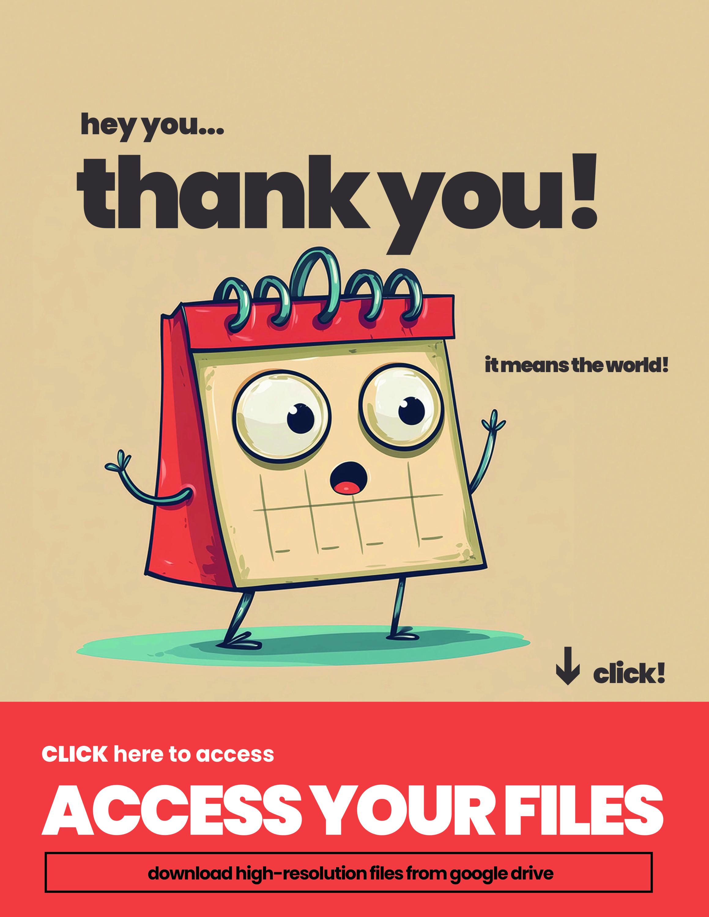 2025 Retro Vibes Printable 2025 Calendar | Fun & Bold Wall Calendar ...