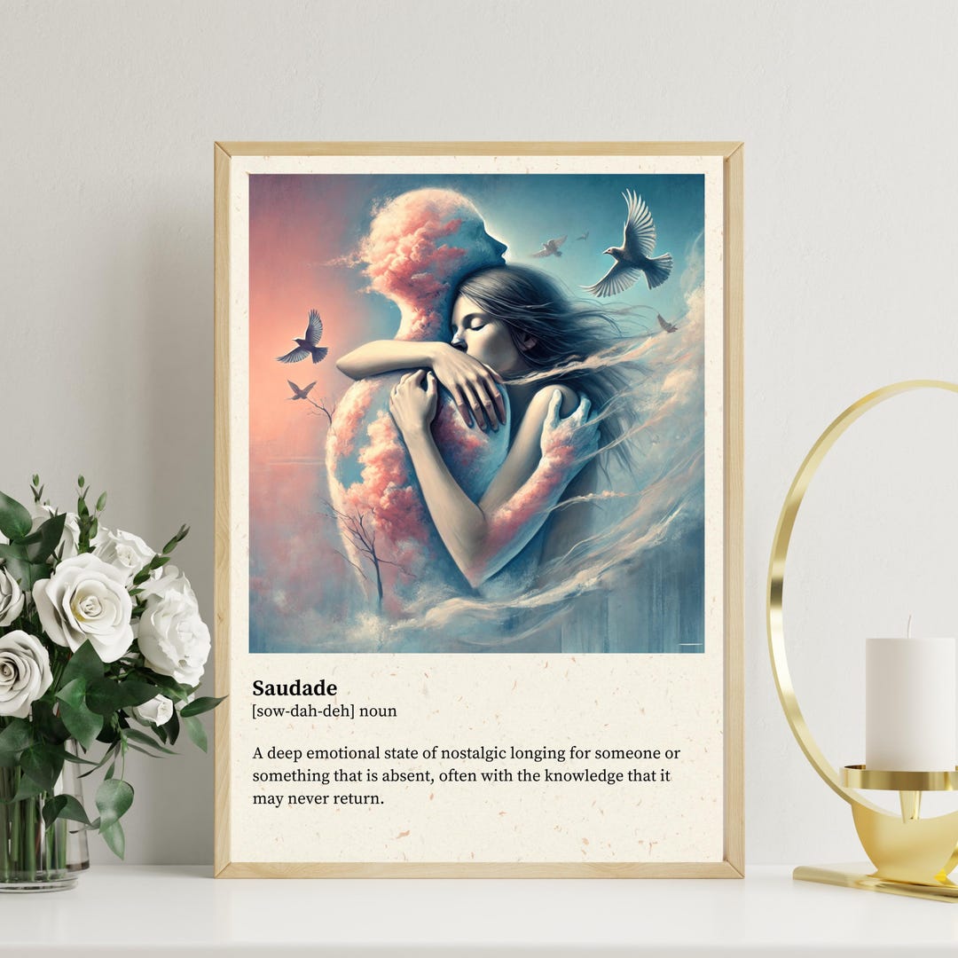 Saudade Definition Print, Printable Quote, Word Poster, Definition ...