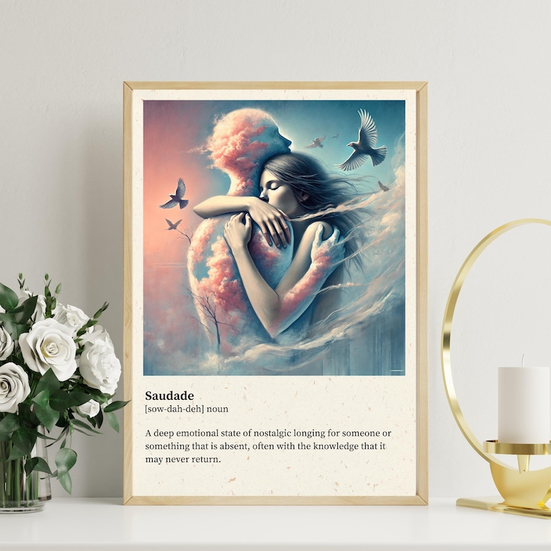 Saudade Definition Print, Printable Quote, Word Poster, Definition ...