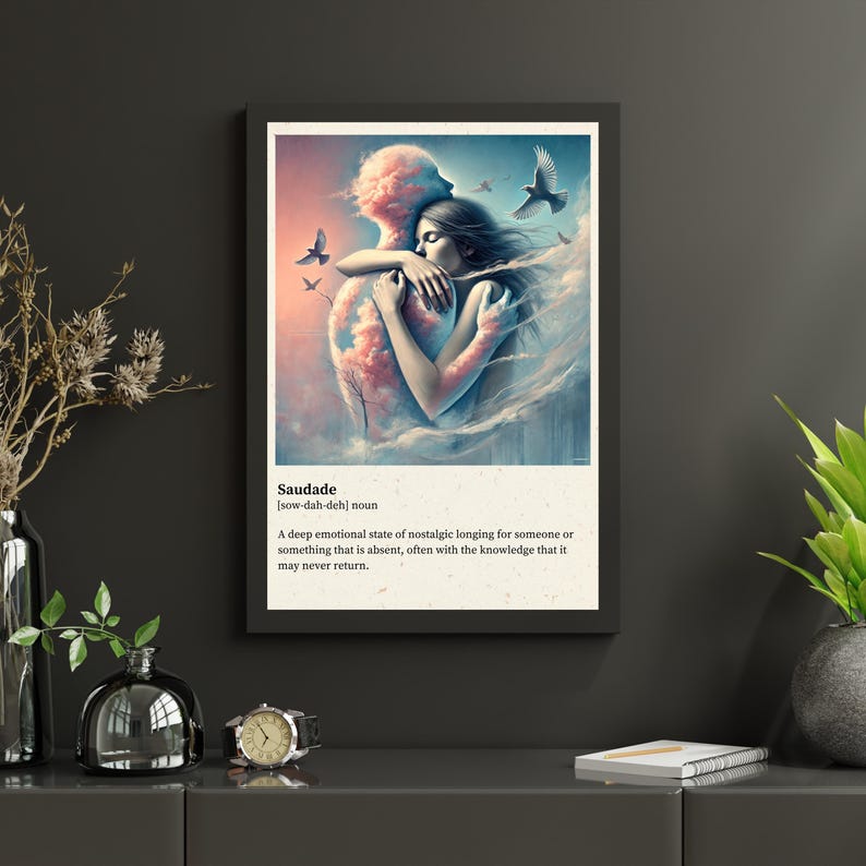 Saudade Definition Print, Printable Quote, Word Poster, Definition ...