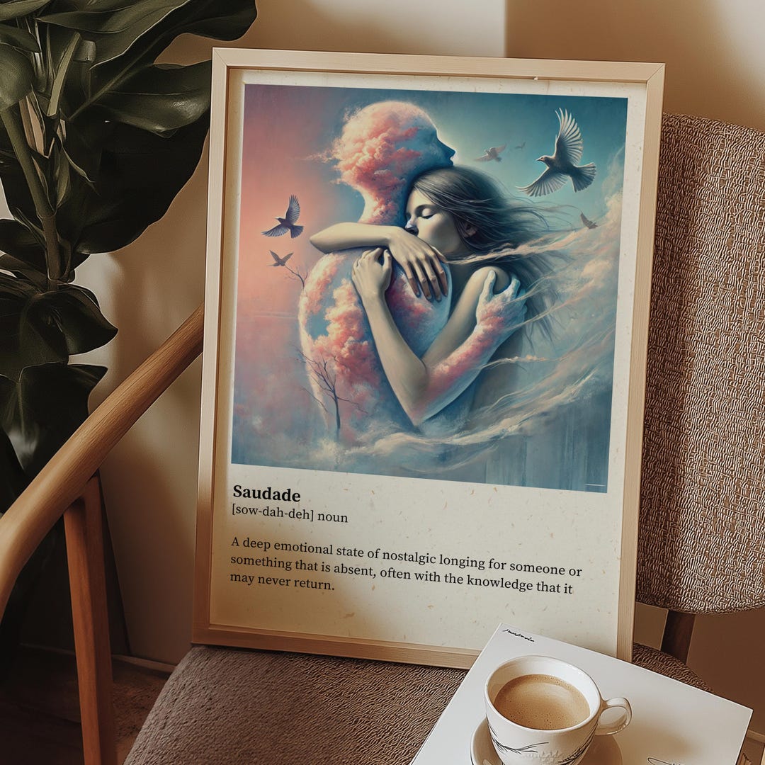 Saudade Definition Print, Typography Poster, Printable Quote, Word ...