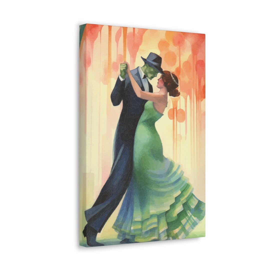 Mysterious Dancer at the Speakeasy 1920s Art Deco Dancers Canvas Gallery Wraps - Etsy