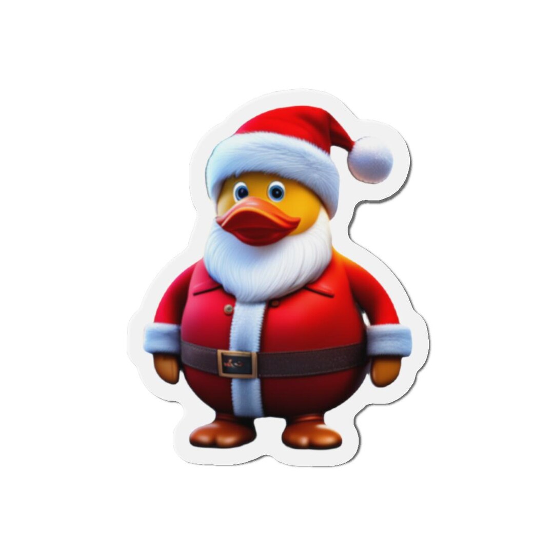 Santa Rubber Duck Magnet – Christmas Die-cut Vinyl Design - Etsy