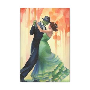 Mysterious Dancer at the Speakeasy 1920s Art Deco Dancers Canvas Gallery Wraps - Etsy