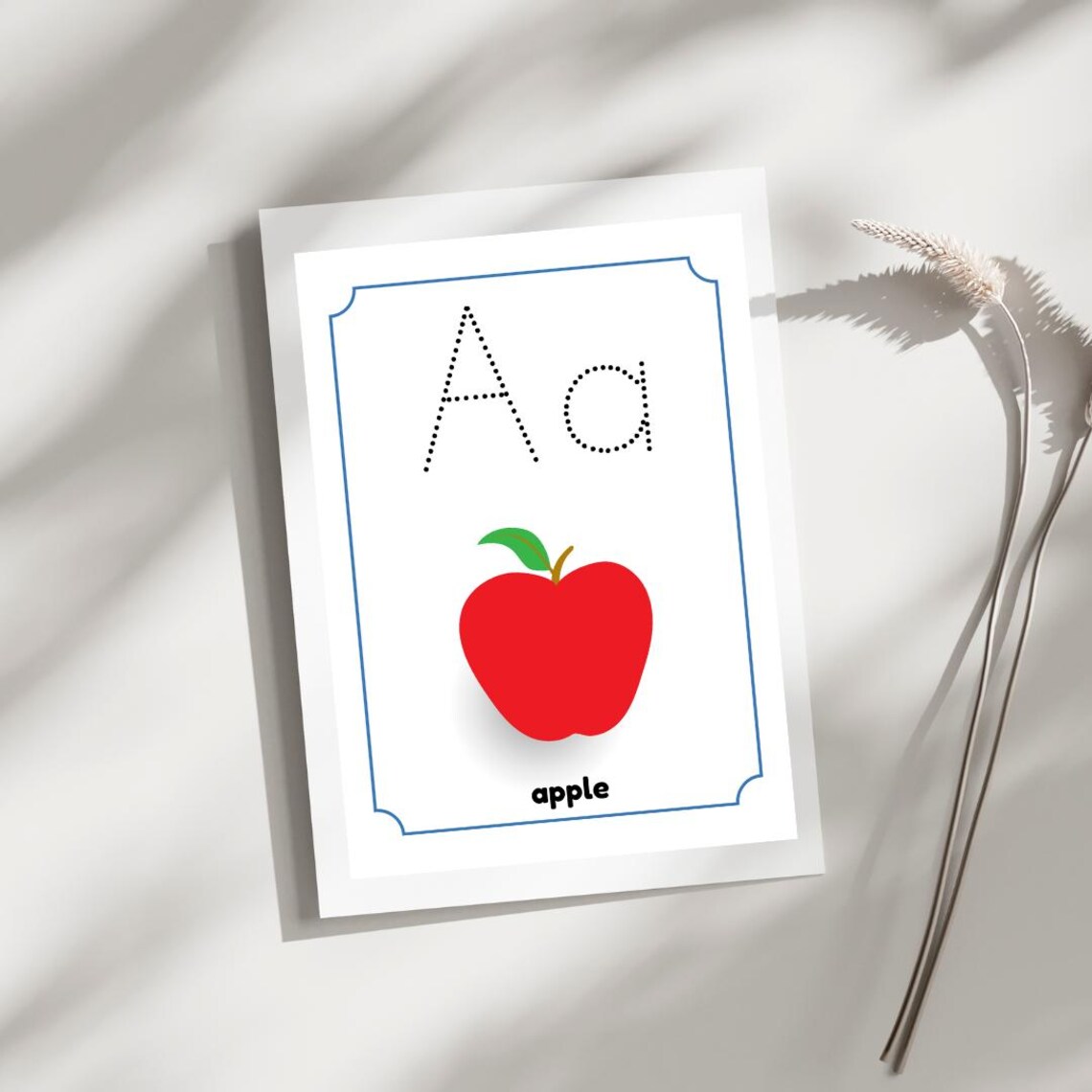 Alphabet Tracing Printable Montessori Cards | 26 Alphabet Flash Cards ...