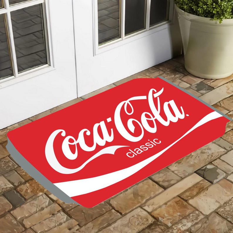 Coca Cola Mat, Soft Drink Box, Coca Cola Shaped Mat, Doormat, Welcome ...