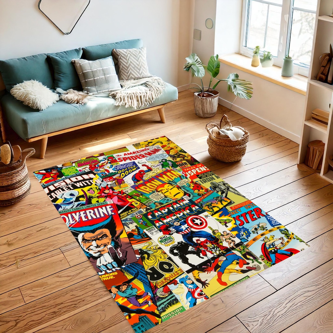 Comics, Magazine Cover Rug, Old Comic Covers, Retro Looking Comics ...