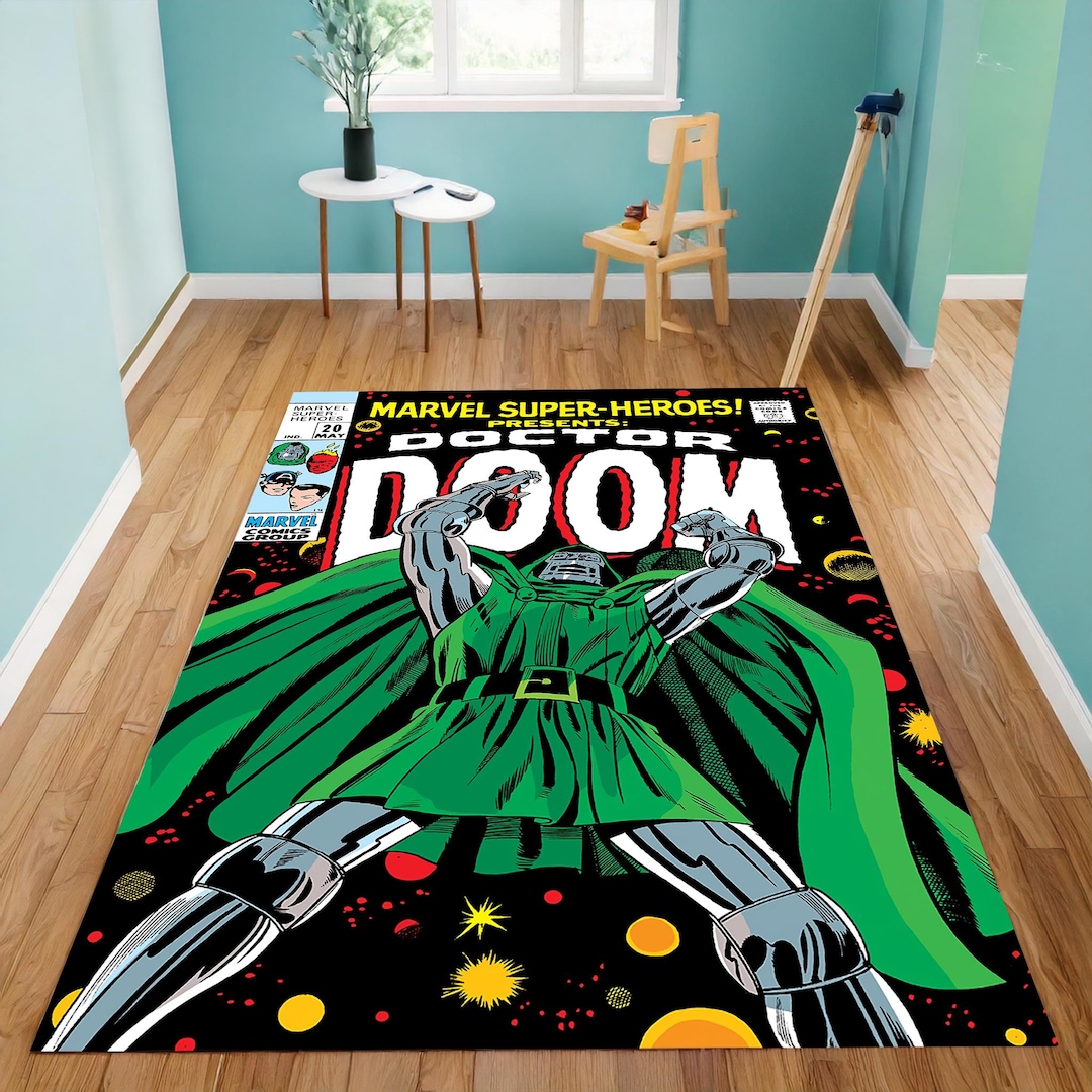 Doctor Doom, Doom Carpet, Doom Comics, Comic Book Area Rug, Dr Doom ...