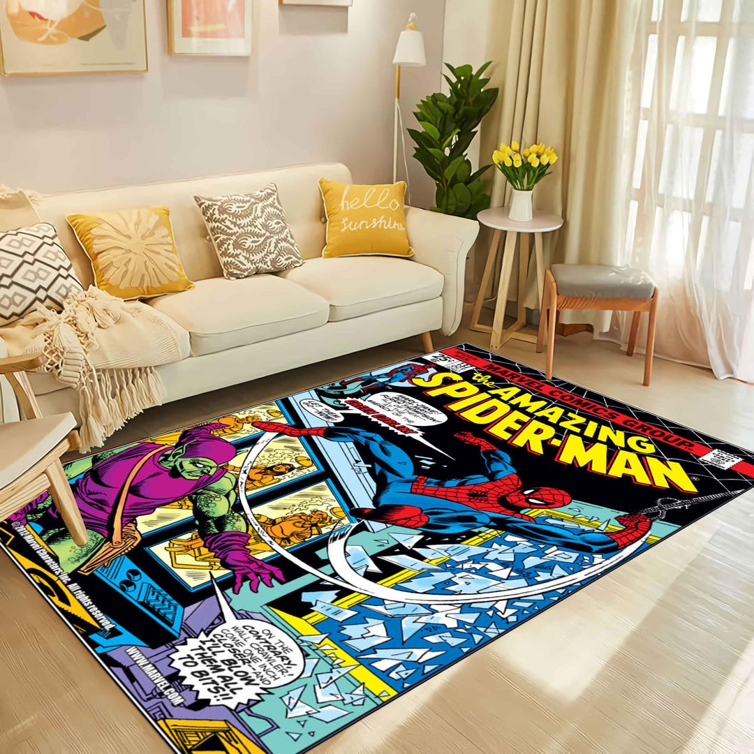 The Amazing Spider-man Rug, Spiderman Vs Green Goblin, Spiderman Covers ...