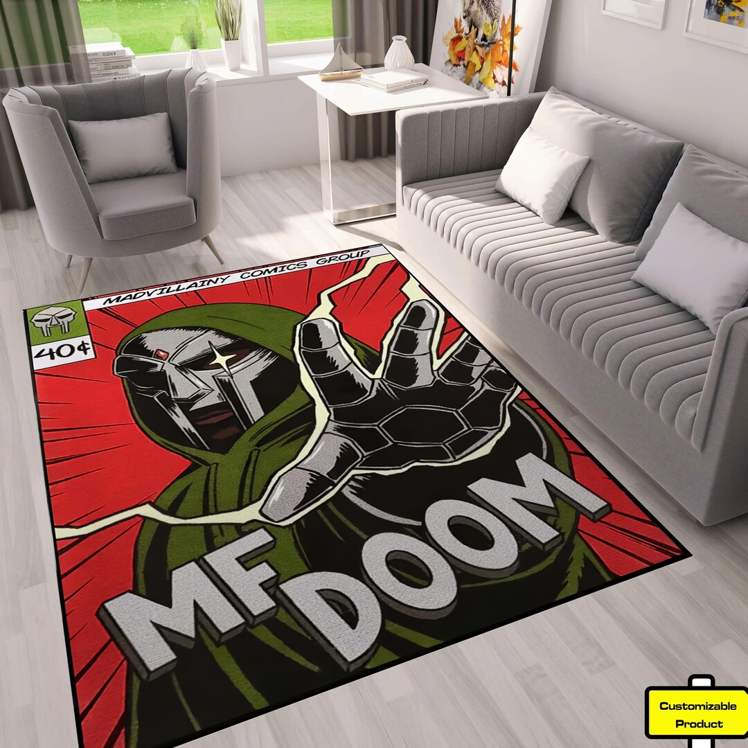 Doom Comic Book Rug: Hip Hop Music Art Area Carpet - Etsy