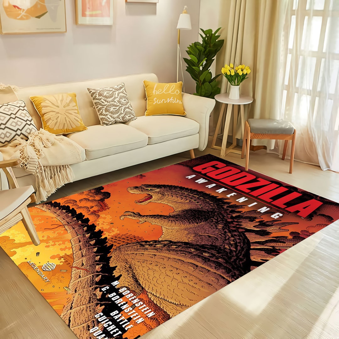 Godzilla Rug, Godzilla Comic Cover, Godzilla Magazine Cover Rug ...