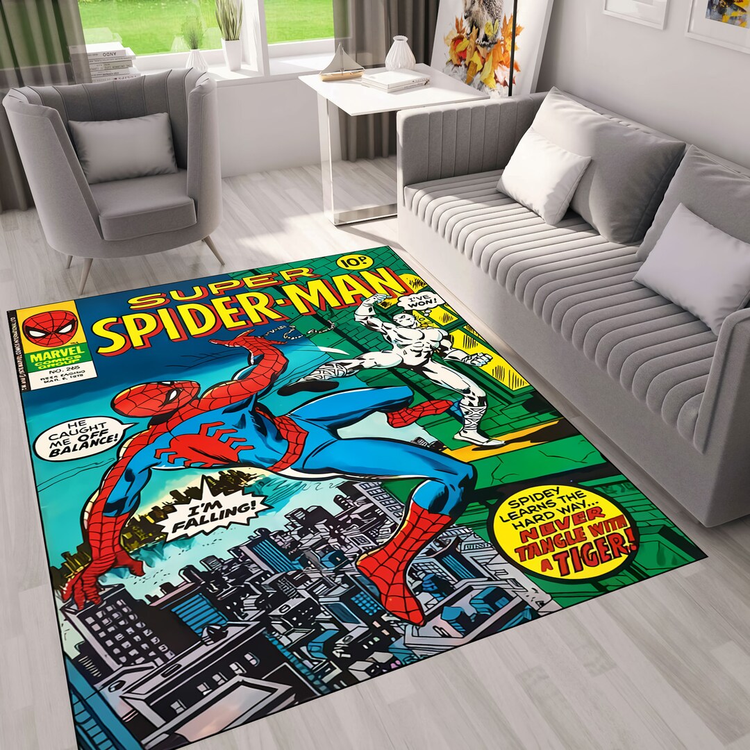 Super Spider-man Covers, Spider Man Rug, Comics Rug, Spiderman Kid Rug ...