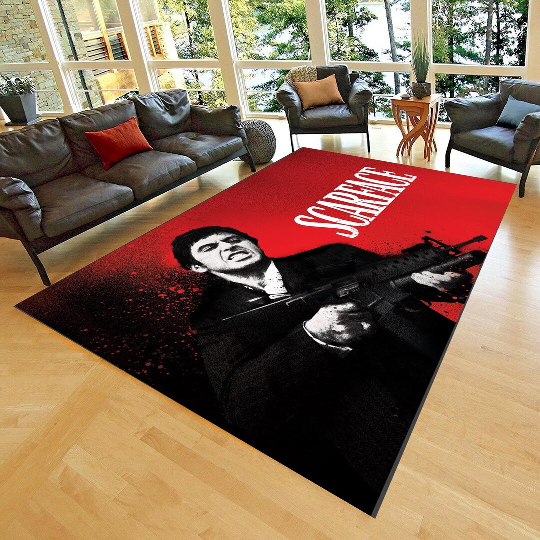 Scarface Rug, Movies Rug, American Famous Films, the Starless Star of ...