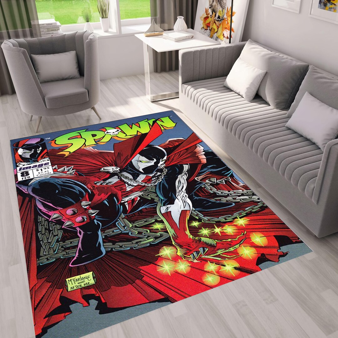 Spawn Comic Cover Rug: Anti-allergy Accent Rug - Etsy