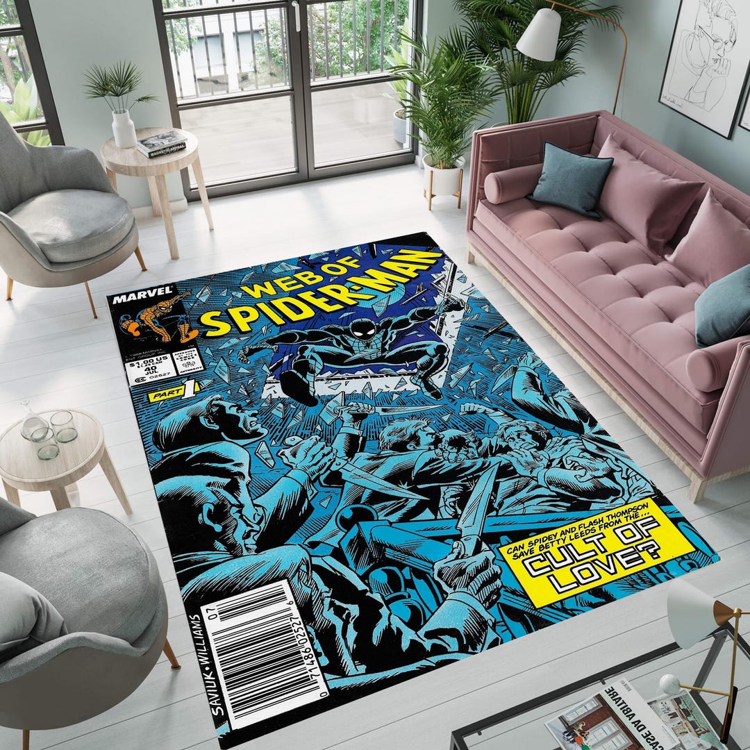 Web of Spider-man #40 Comic Cover, Spiderman Comic Rug, Spider Man ...
