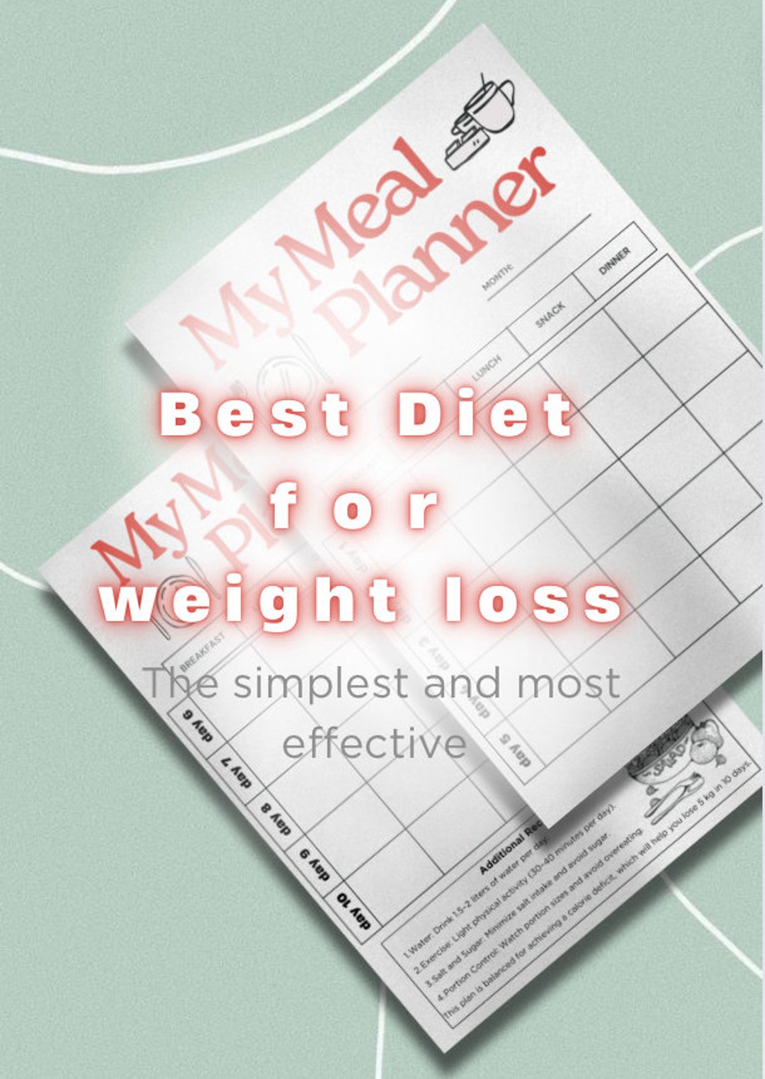 10-day Fat Loss Meal Plan: Lose 5kg With Easy, Balanced Nutrition ...