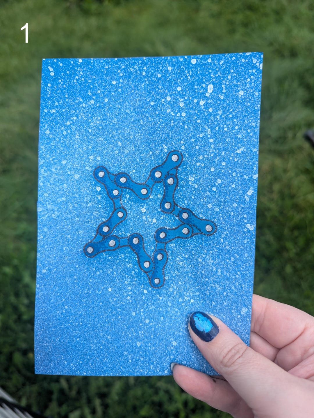 Baby, I'm a Star - Red/white/blue Bicycle Art Card - Etsy