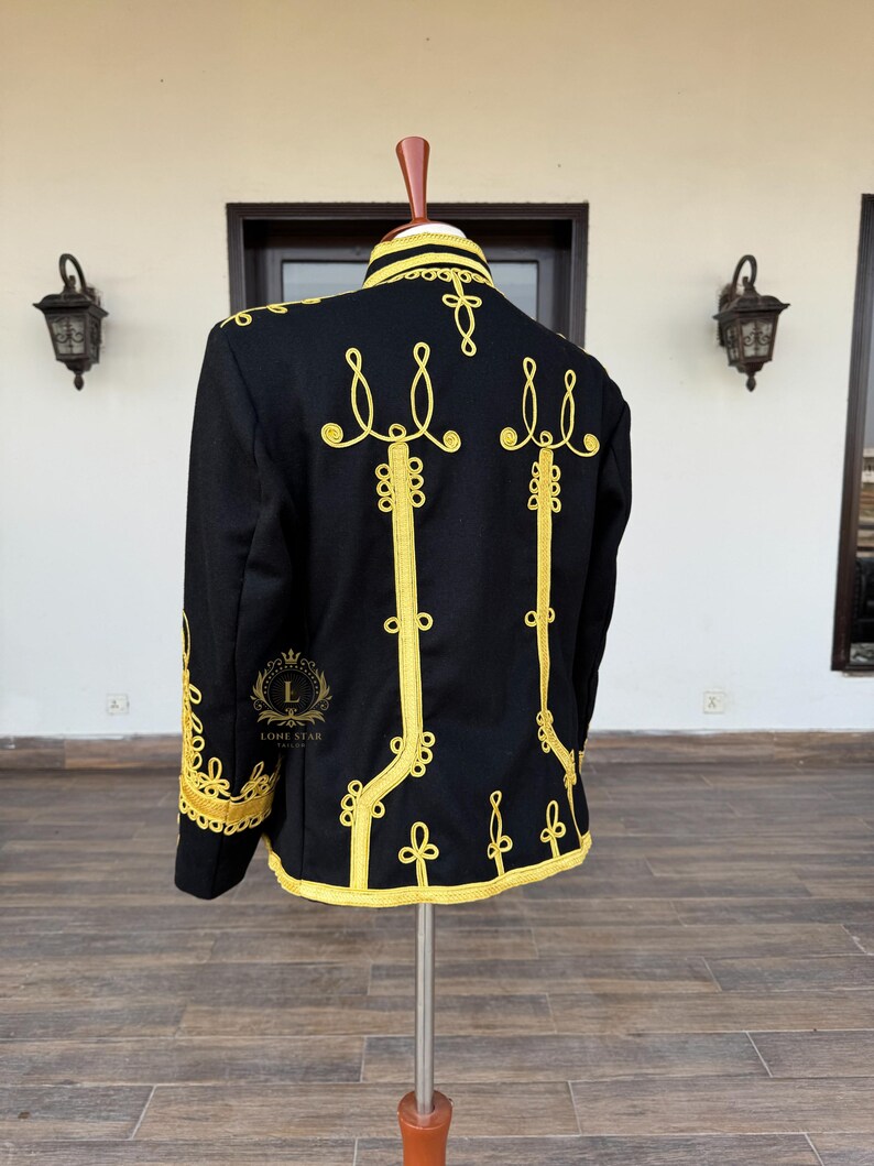 Men's Scottish Military Wool Jacket – Vintage Napoleonic Style Uniform ...