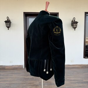 Men's Dark Green Scottish Regulation Kilt Jacket Custom Made Highland ...