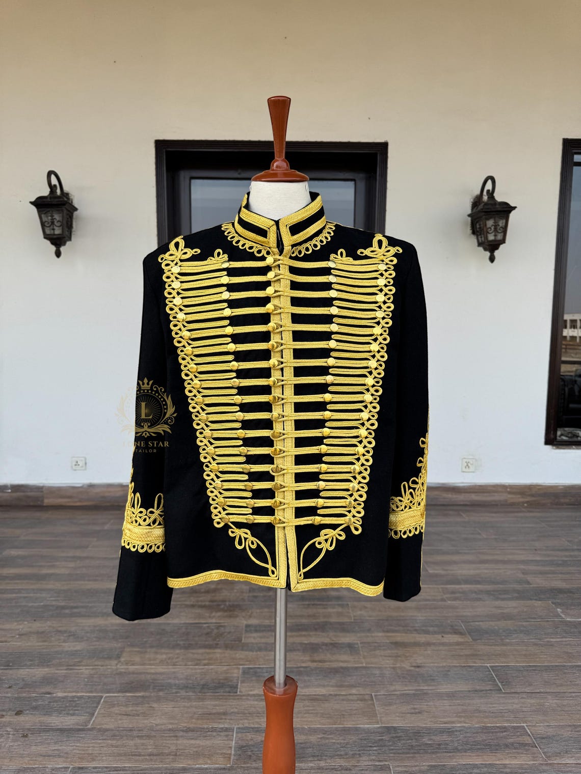 Men's Scottish Military Wool Jacket – Vintage Napoleonic Style Uniform ...